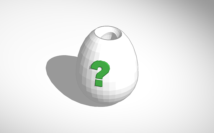 3D design egg - Tinkercad