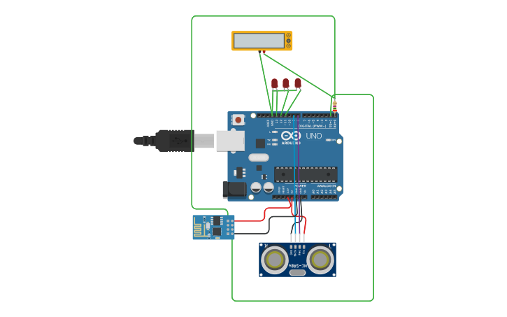 Circuit design modulo wifi - Tinkercad