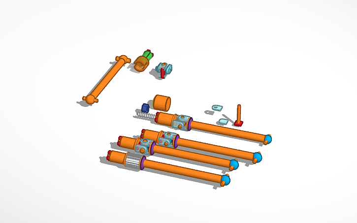 3D design Front Axle - Tinkercad