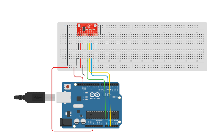 Circuit design 8. Drive Accelerometer and display the reading on ...