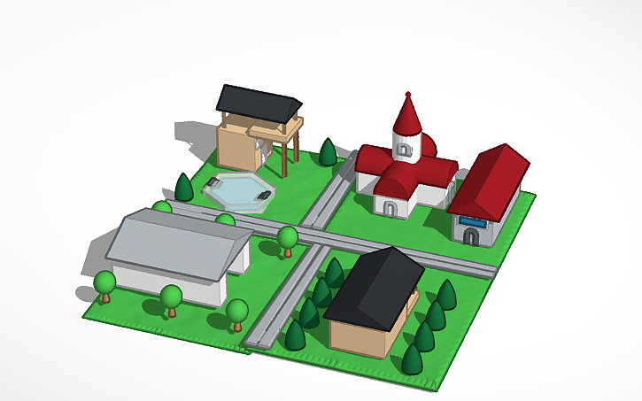 3D design Smart City - Tinkercad