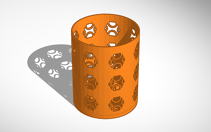 3D design Led Candle Holder - Tinkercad