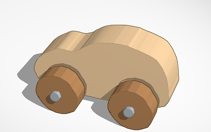 3D design Toy car. Working! - Tinkercad