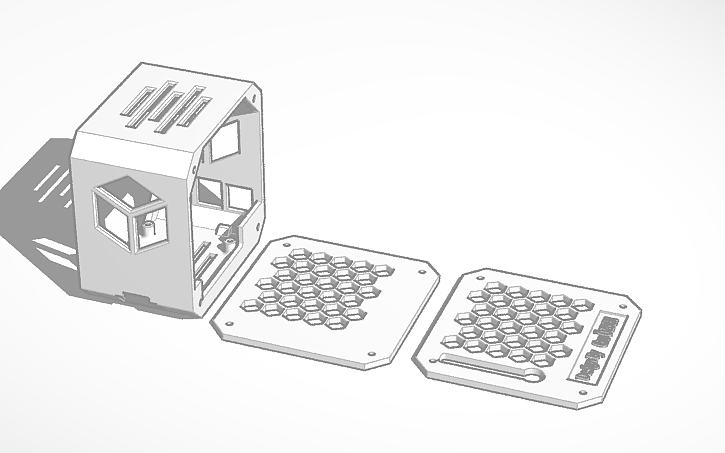 3D design 274- Raspberry Pi 4 Masaüstü Pc Kasa V1 - Tinkercad