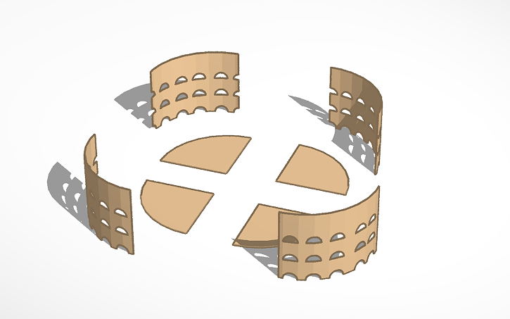 3D design Roman Battle Coliseum | Tinkercad