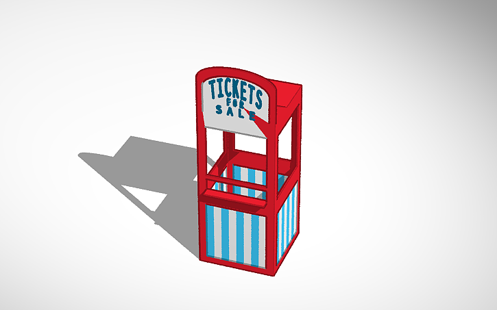 3D design HiTech Carnival Ticket Booth - Tinkercad