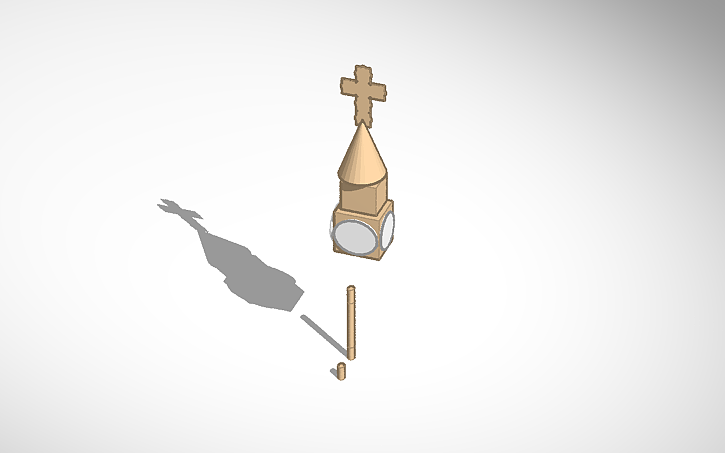 3D design Famous Building Big Ben - Tinkercad