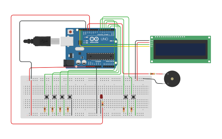Circuit design Pill Reminder for Elderly using Arduino - Tinkercad