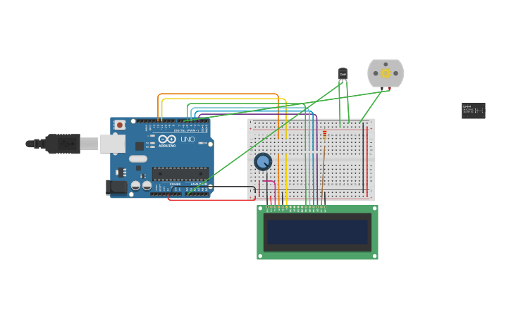 Circuit design temp sensor - Tinkercad