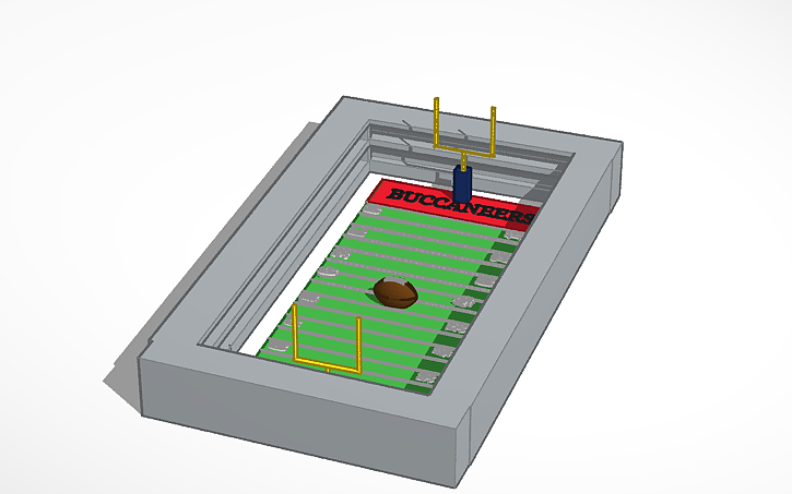 3D design Football field - Tinkercad