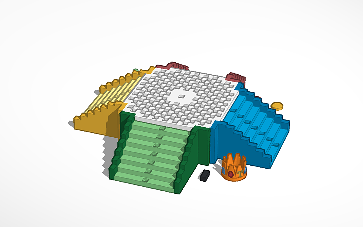 3D design Boardgame Platform Beta - Tinkercad