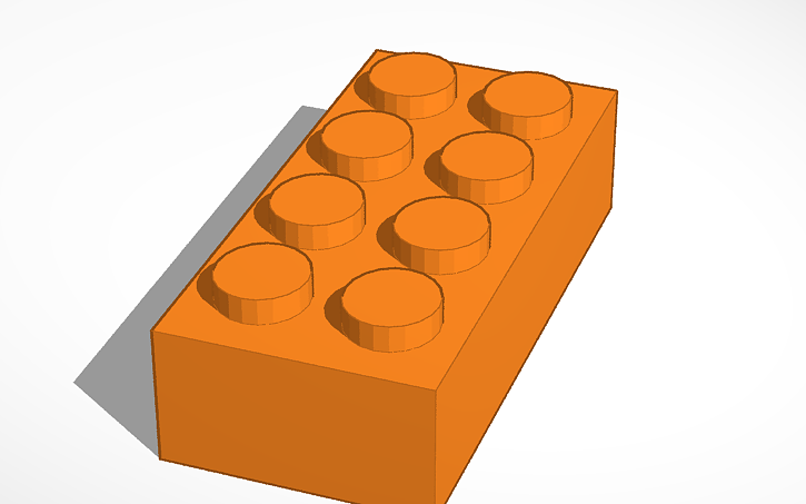 3D design Lego Brick - Tinkercad