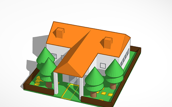 3D design Casa - Tinkercad