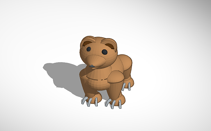 3D design Wes bear | Tinkercad