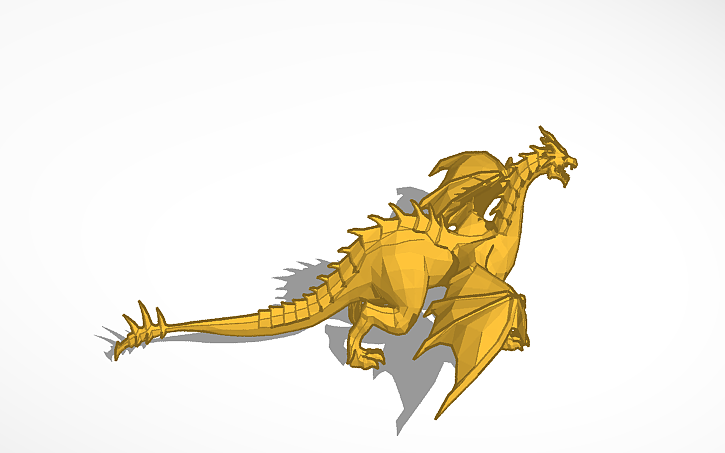 3D design dragon - Tinkercad