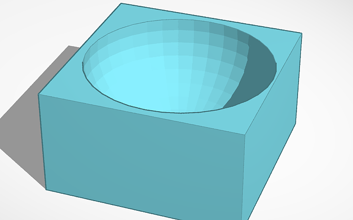 3D design Bowl Mold - Tinkercad