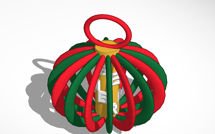 3D design Christmas Ornament - Tinkercad
