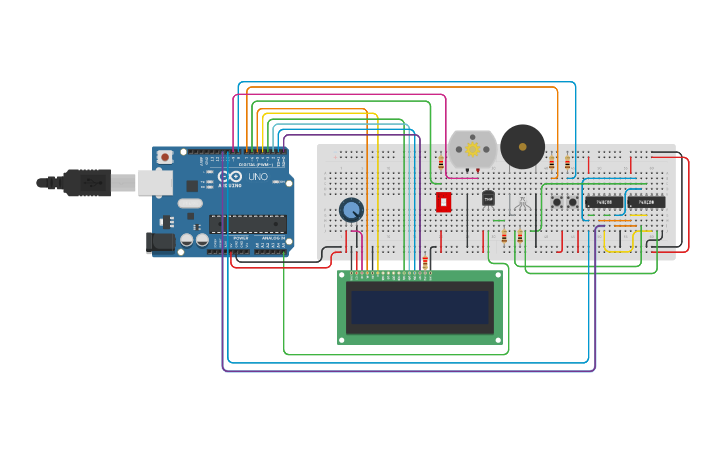 Circuit design 第17組 期中專題 | Tinkercad