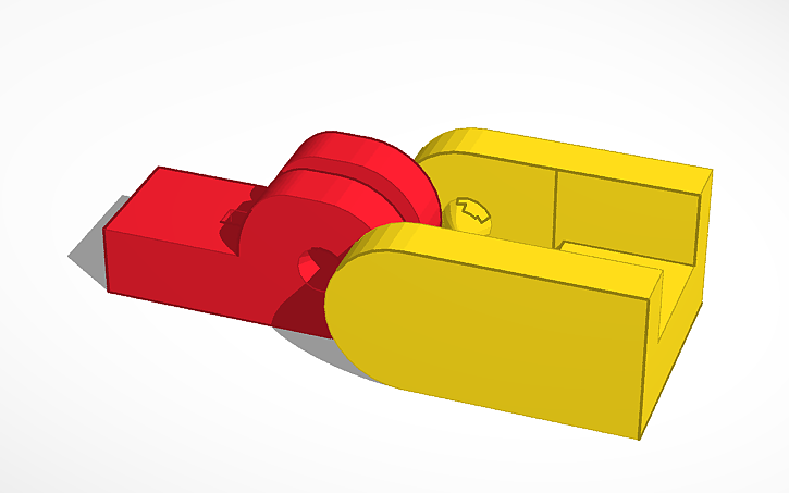 3D design Snap-fit Hinge 270 - Tinkercad