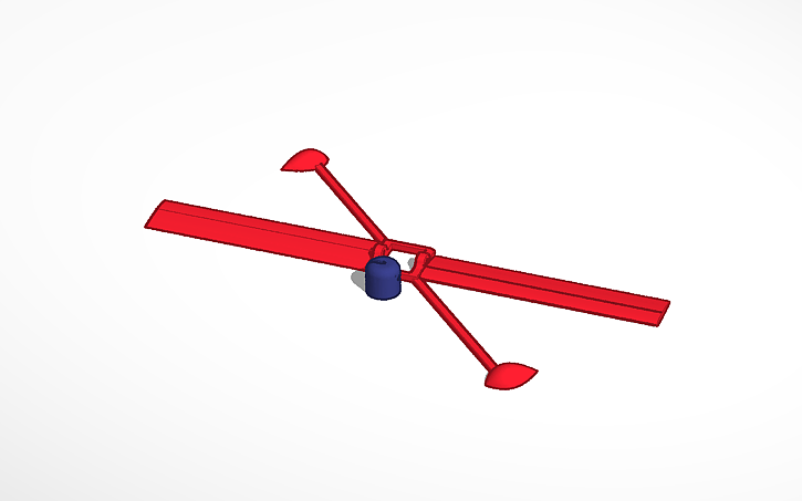 3D design Flybar helicopter - Tinkercad