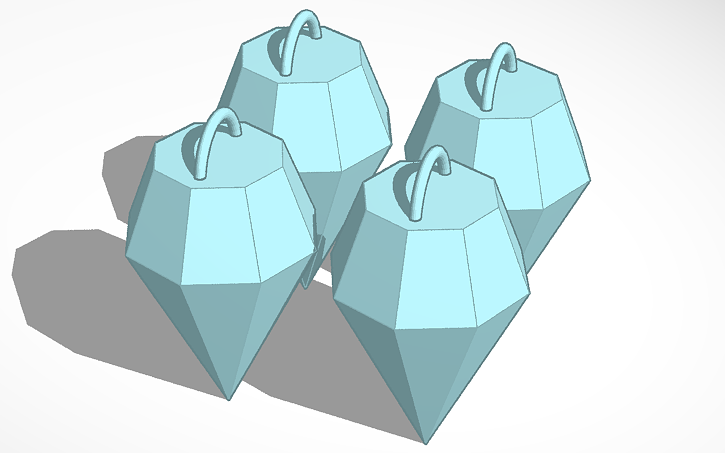 3D design Christmas Tree Decorations - Tinkercad