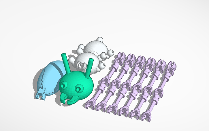 3D design Articulated Ant - Tinkercad