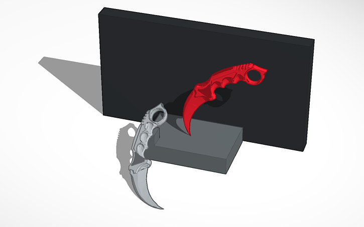 3D design knives from cs go | Tinkercad