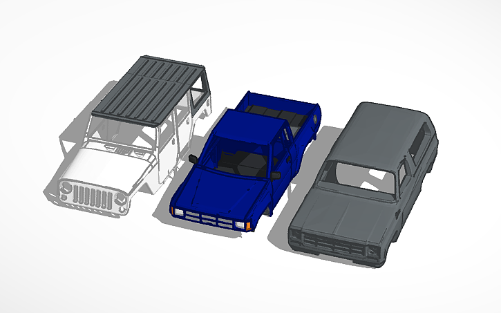 3D design Different Vehicle Bodys - Tinkercad