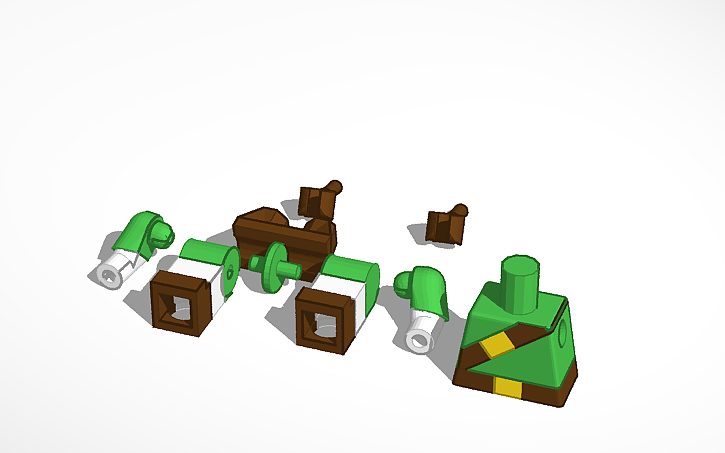 3D design (^(oo)^) the legend of Zelda: Link minifigure Lego - Tinkercad
