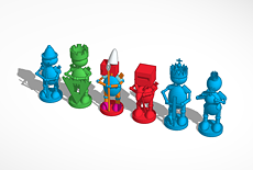 3D design #Chess Chess Set | Tinkercad