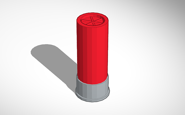 3D design bullet cacing for shotgun | Tinkercad