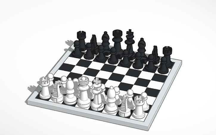 3D design chess - Tinkercad