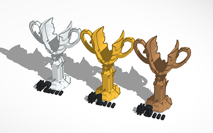 3D design Contest Trophies - Tinkercad