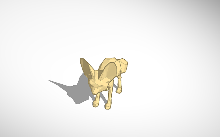 3D design Fox - Tinkercad