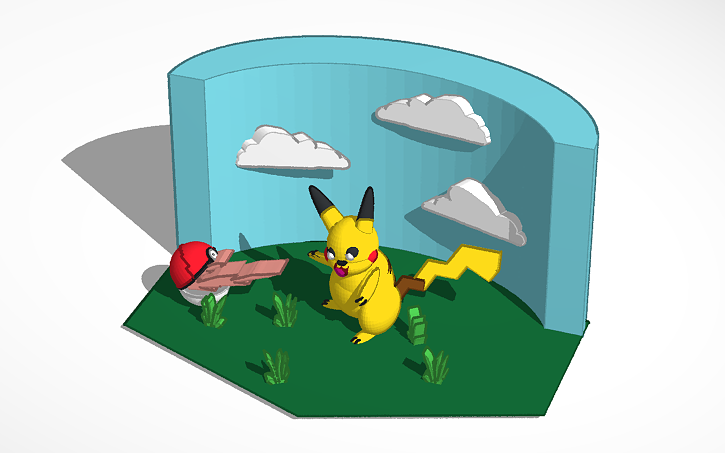 3D design Pikachu | Tinkercad