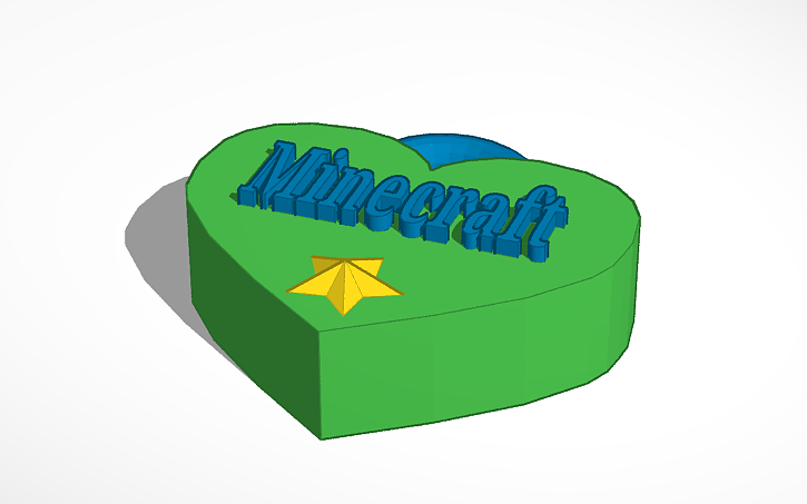 3D design Minecraft Key - Tinkercad