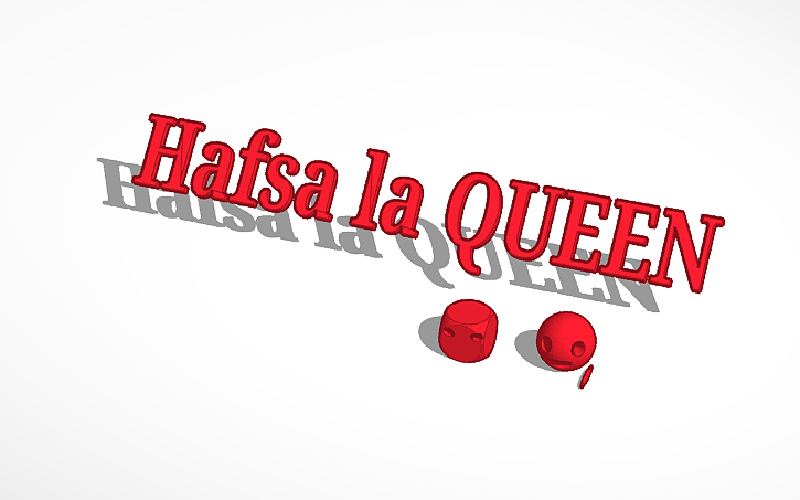3D design Hafsa | Tinkercad