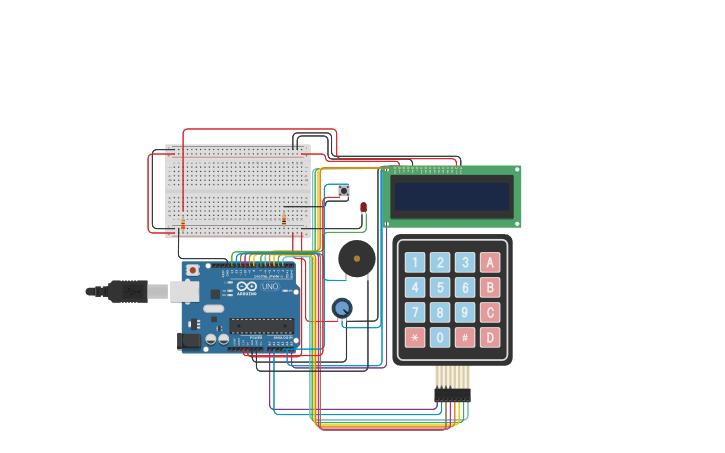 Circuit design Copy of Medicine Reminder - Tinkercad