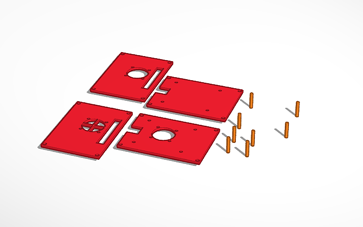 3D design Raspberry Stack - Tinkercad