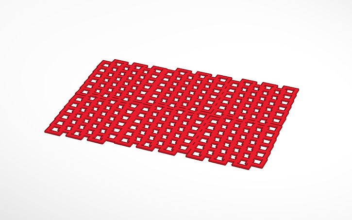 3D design Fabric Pattern - Med - Tinkercad