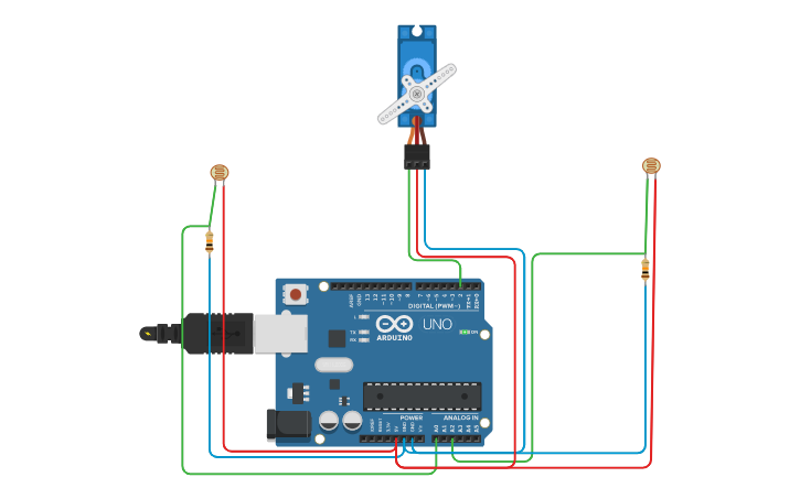 Circuit Design Sensor A2 Tinkercad
