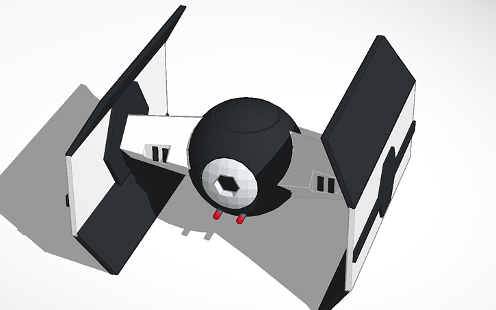 3D design Tie Fighter | Tinkercad