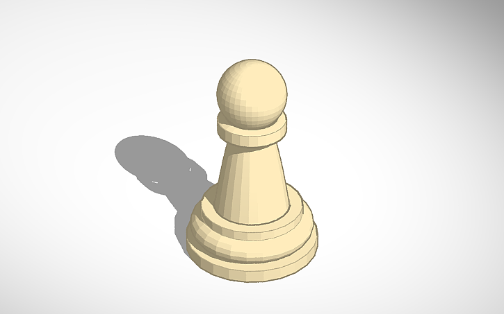 3D design Pawn - Tinkercad