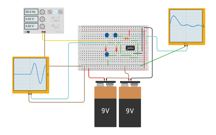 Circuit design Filtro | Tinkercad