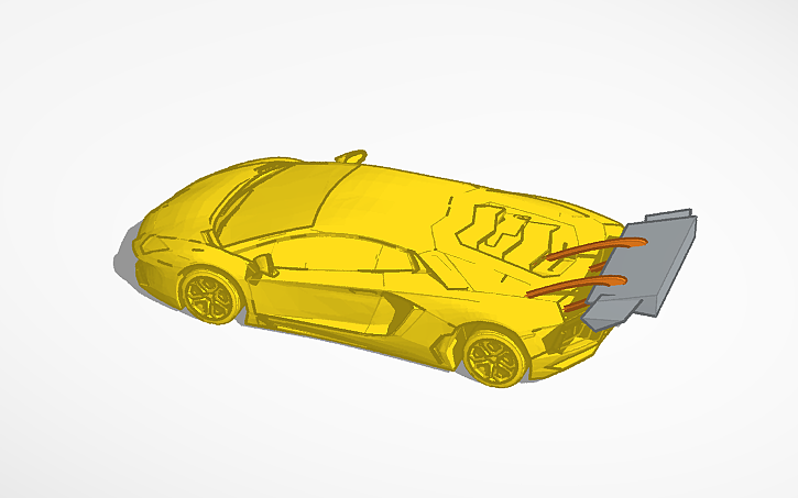 3D design Lambo - Tinkercad