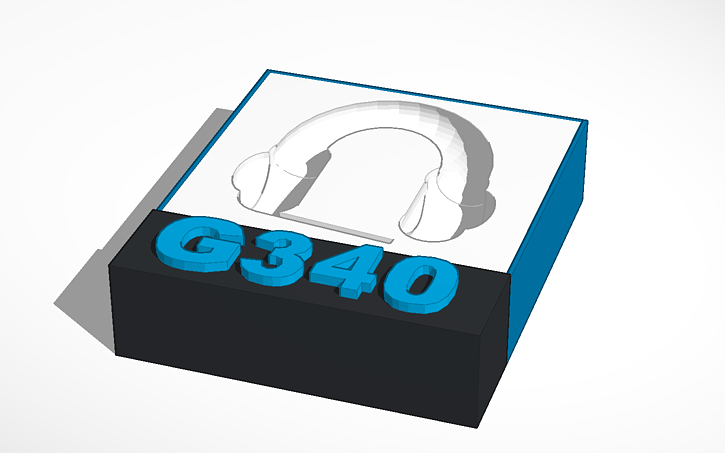 3D design G340 Headset Holder - Tinkercad
