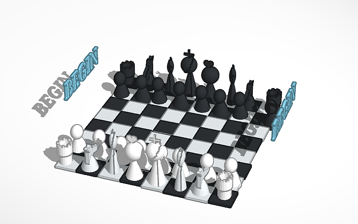 3D design CHECKMATE!!! - Tinkercad