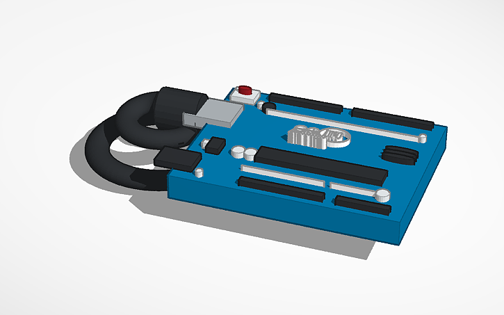 3D design Placa Arduino - Tinkercad