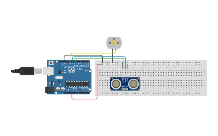 Circuit design Arduino Sensor con Motor Andrés Márquez #21 8°C | Tinkercad
