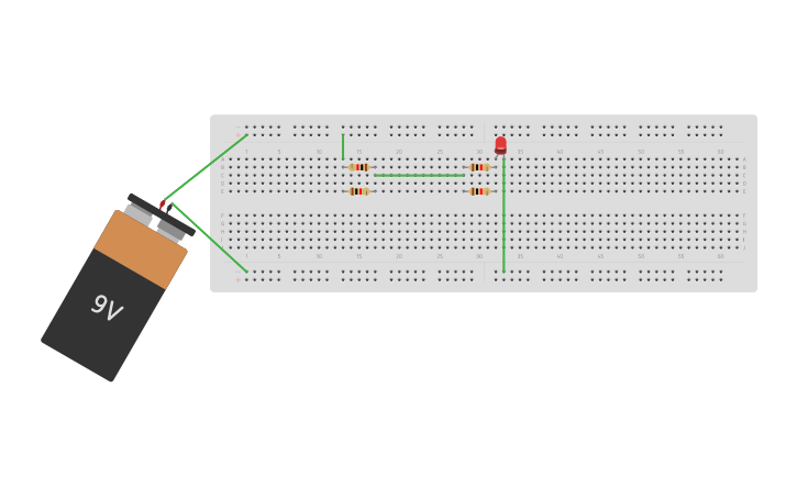 Circuit Design Series Parallel Connection Tinkercad